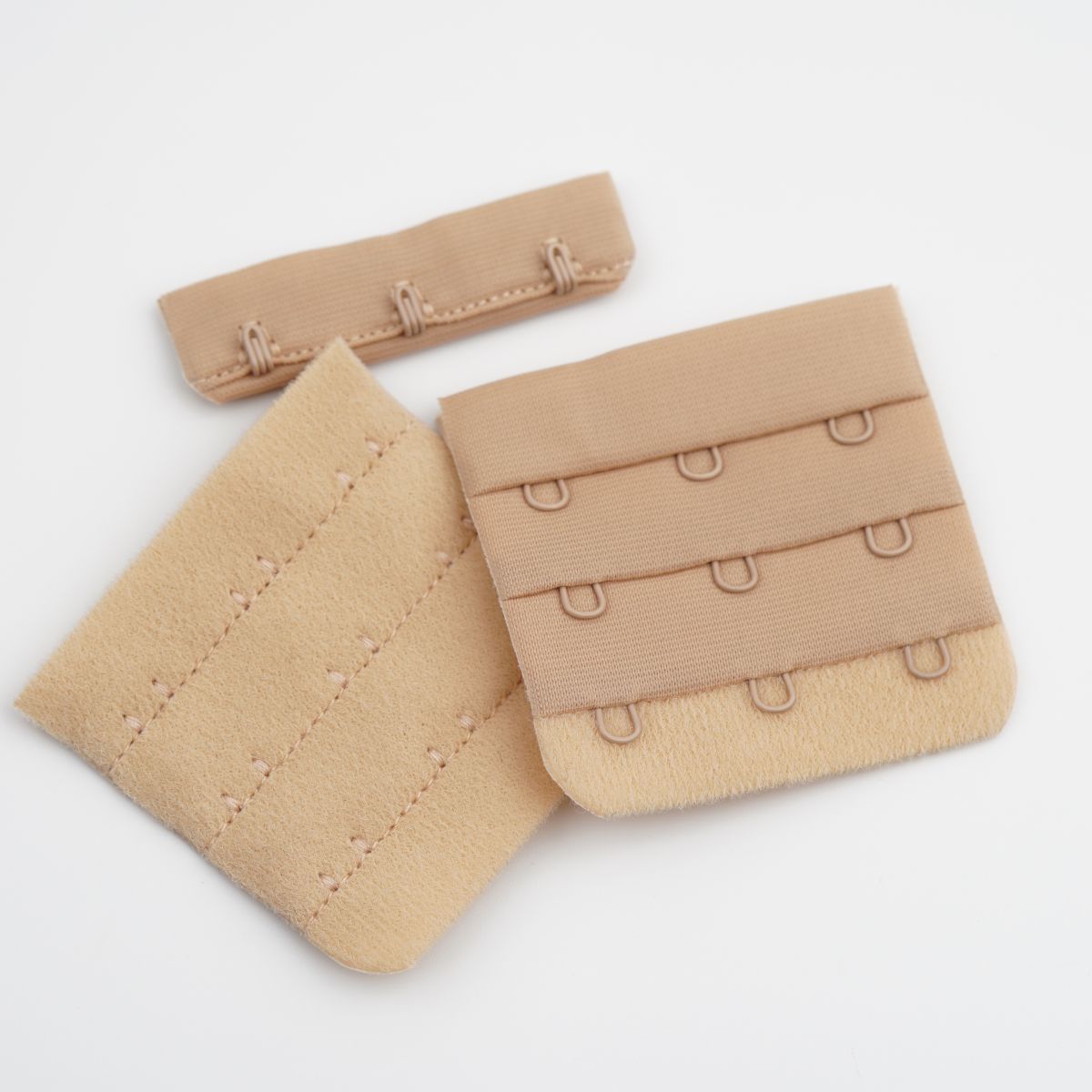 Застібка для білизни текстильна 3*3 шир. 57 мм тілесний | Brabox